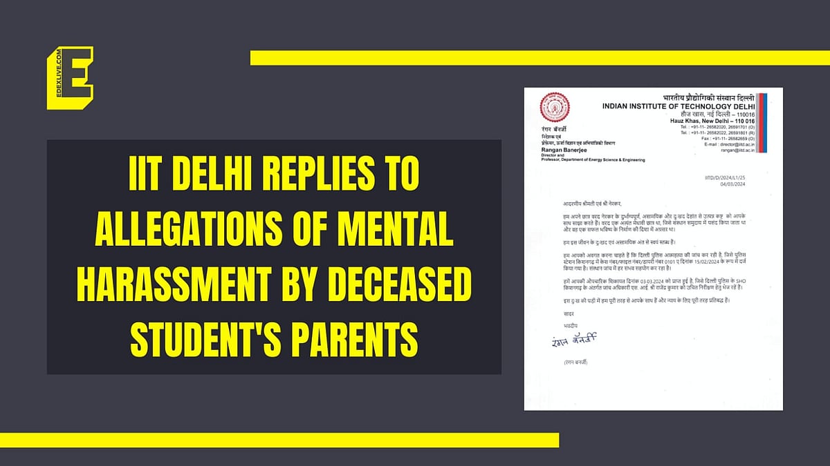 ‘Institute is cooperating with investigation’: IIT Delhi’s response to ...