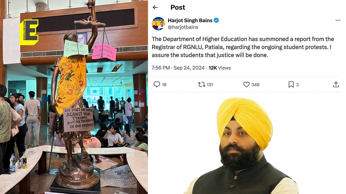 RGNUL protests: Punjab Education Minister Harjot Singh Bains summons ...