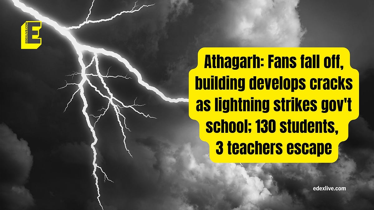 Athagarh, Odisha: Fans fall off ceiling, building walls crack as ...