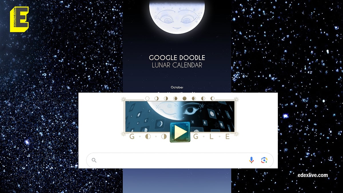 Google doodle celebrates November's Half Moon cycle with a fun and ...