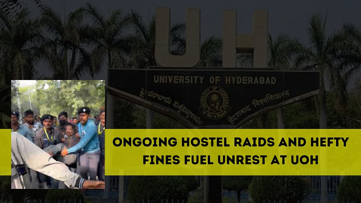 Students protest against hostel raids Chief warden’s ‘fall’