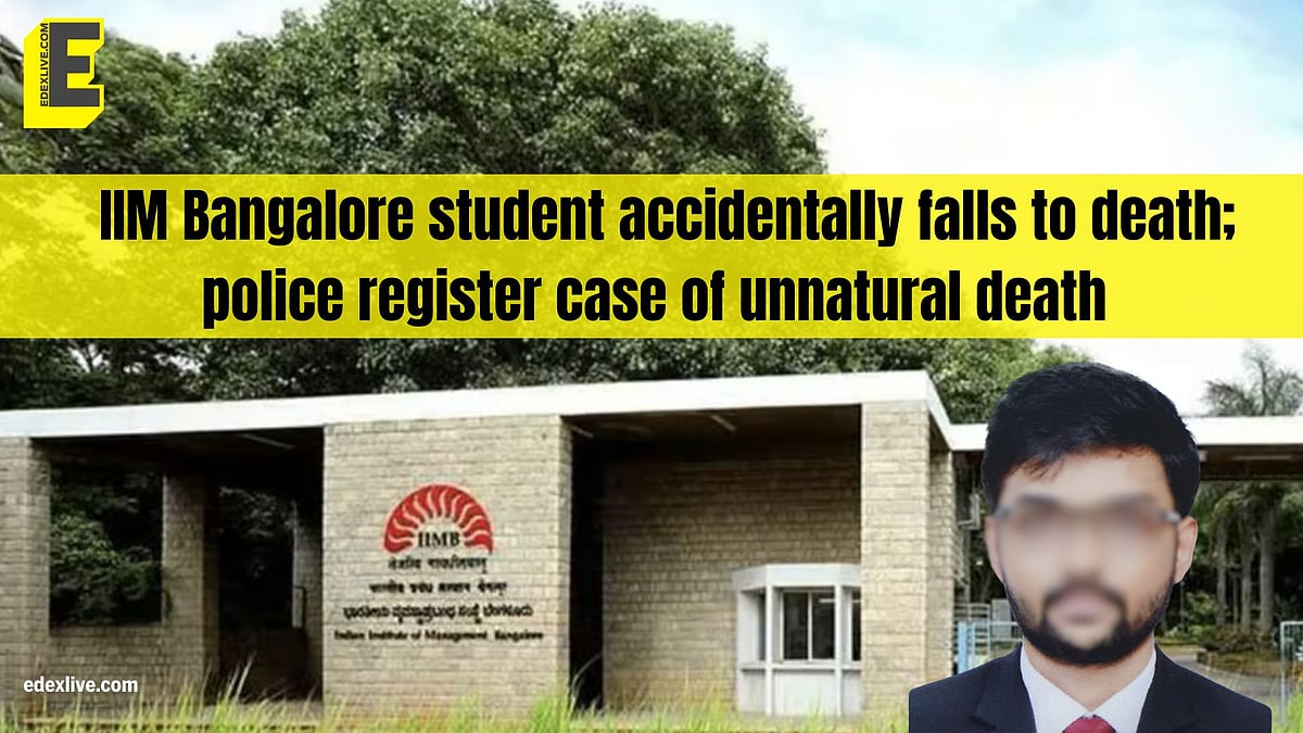 IIM Bangalore death accidentally falls to death; police register case ...