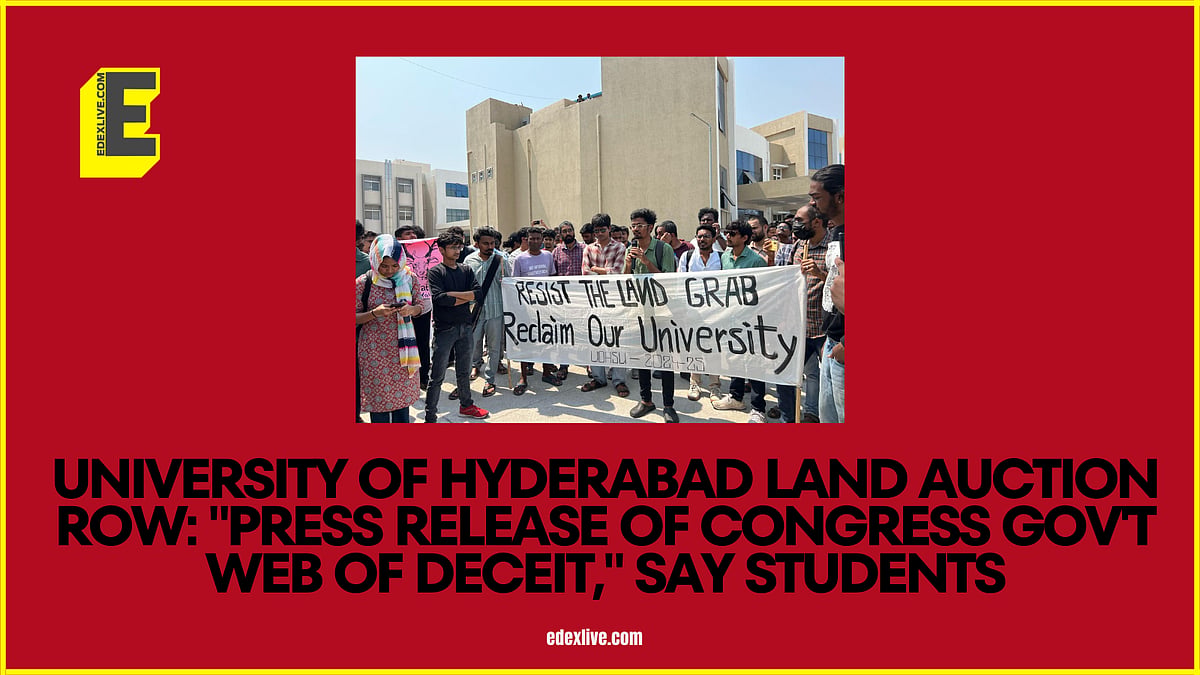 University of Hyderabad land auction row: "Press release of Congress ...