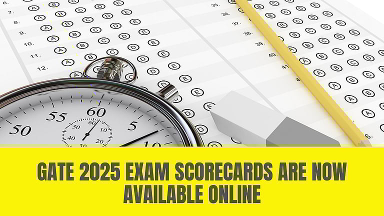 GATE 2025 exam scorecards are now available online
