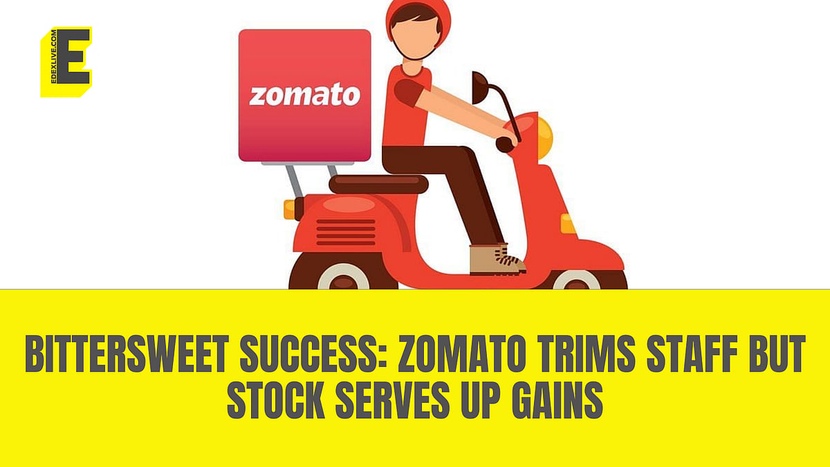 Bittersweet success: Zomato trims staff but stock serves up gains