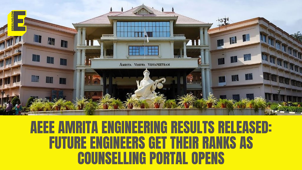 Amrita Engineering Results released: Future engineers get their ranks ...