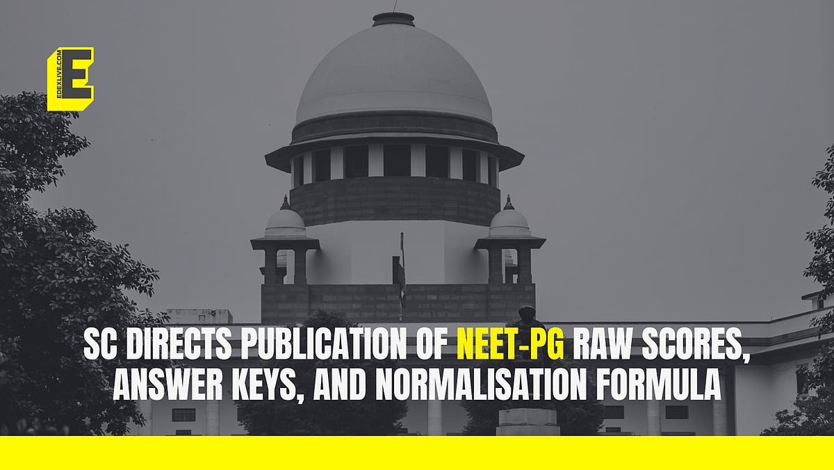 NEET-PG 2025: SC orders raw scores, answer key disclosure