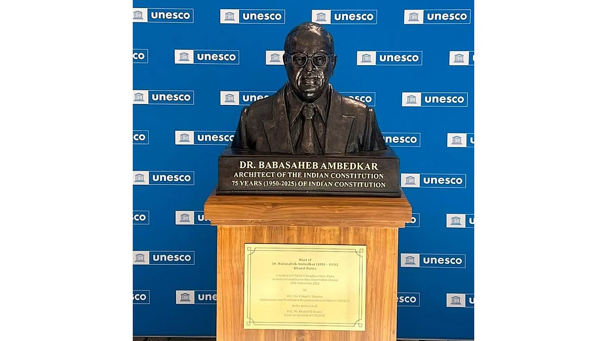 PM Modi unveils Dr Ambedkar's bust in Paris, calls it fitting tribute