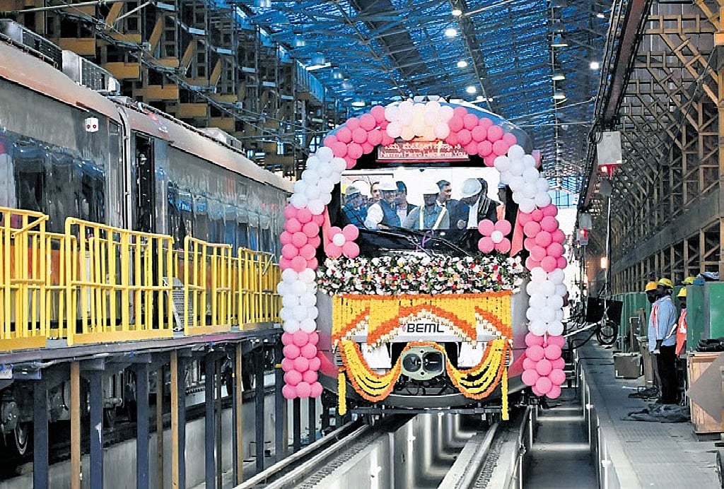 Driverless train prototype for Metro Pink Line rolled out in Bengaluru