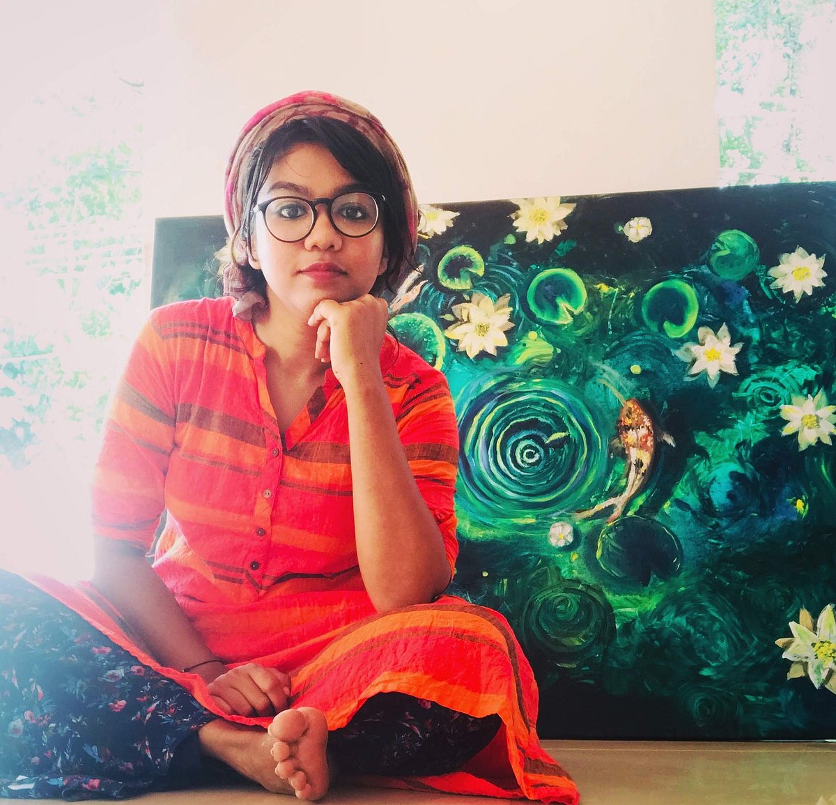 This Kerala artist uses a world of colours to express herself in a ...