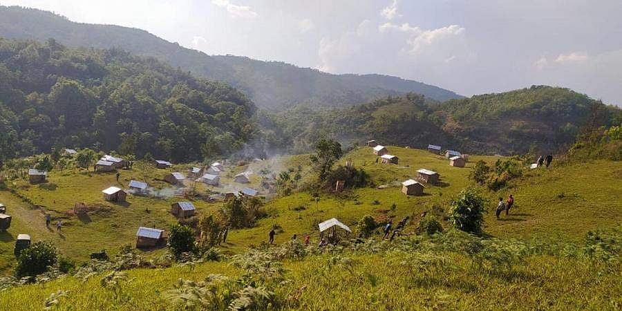 Manipur villagers build 80 bamboo huts for those in quarantine