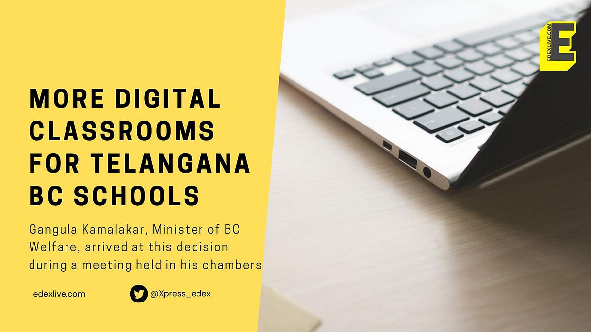 New digital classrooms coming up in BC welfare schools in Telangana ...
