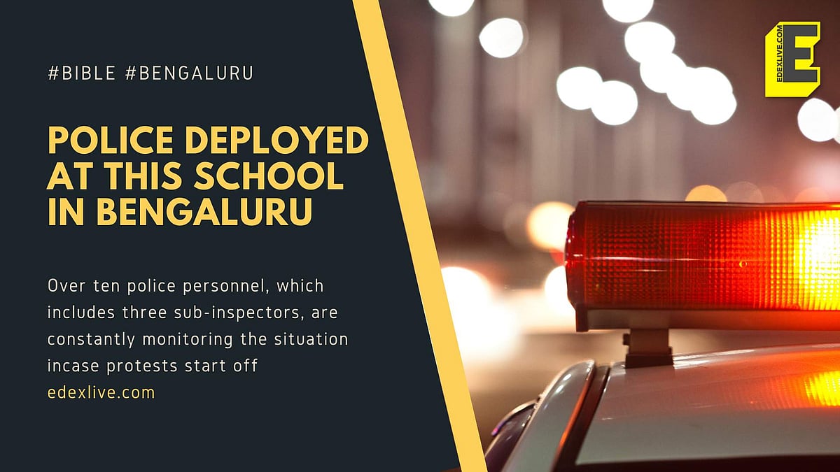 Karnataka: Police deployed outside Clarence High School in anticipation ...