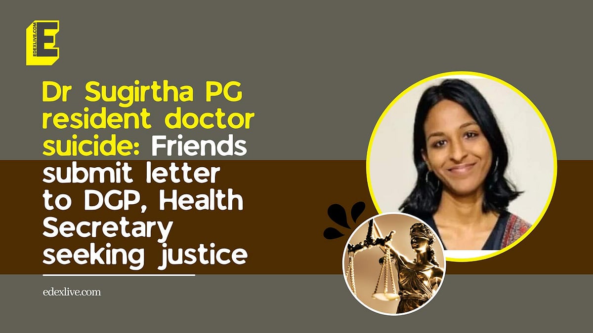 Dr Sugirtha PG resident doctor suicide: Friends submit letter to DGP ...