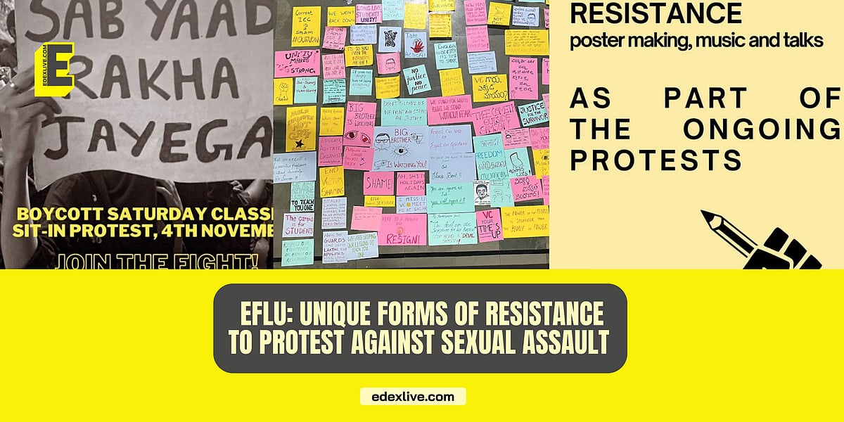 EFLU: Open mics, poster-making; students take up unique forms of ...