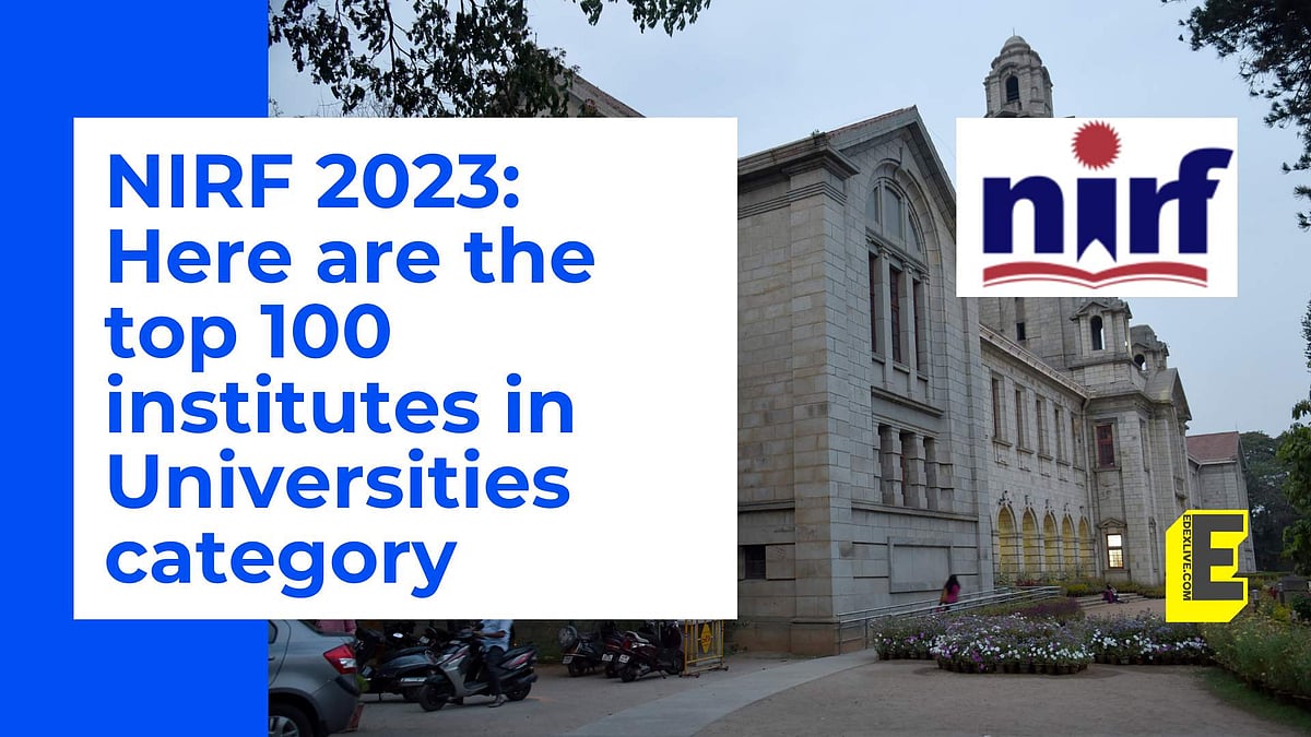 NIRF Rankings 2023: Complete list of top 100 institutes in Universities ...