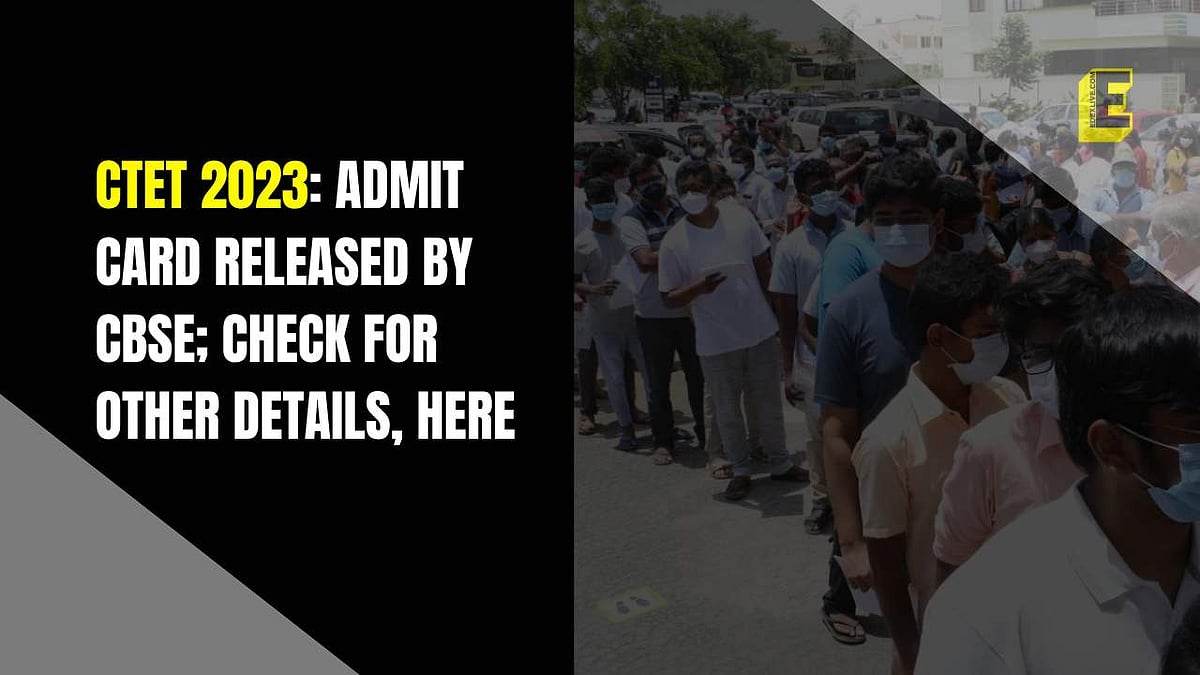 CTET 2023: Admit card released by CBSE; check for other details, here
