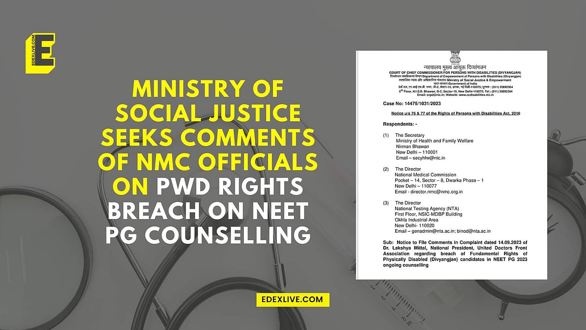 Ministry of Social Justice seeks comments of officials on PwD rights ...