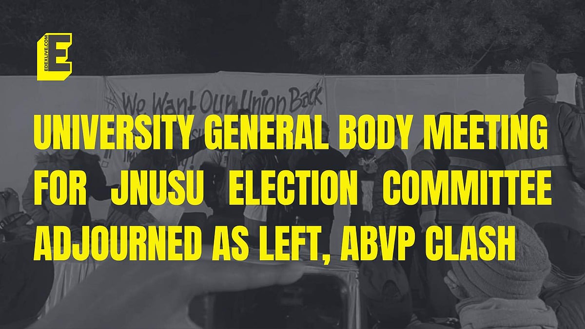 JNU: Left groups, ABVP clash during late night meeting for Student ...