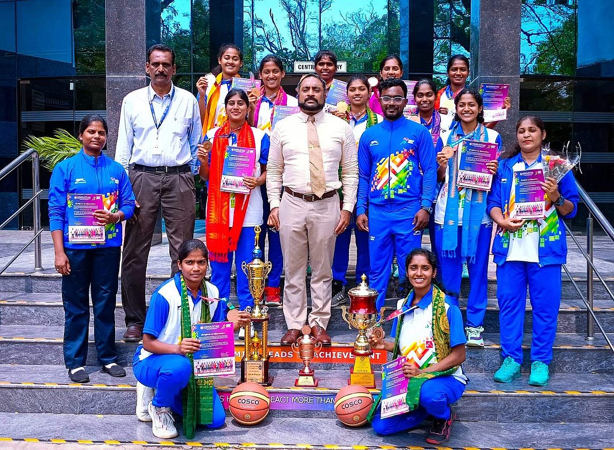 HITS celebrates Women's Basketball Team's Bronze Medal win at Khelo ...
