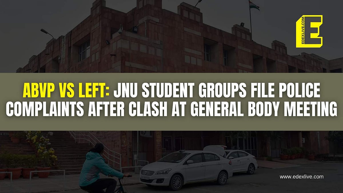 JNU ABVP vs Left clash: Torch rally against ABVP; both sides file police complaints